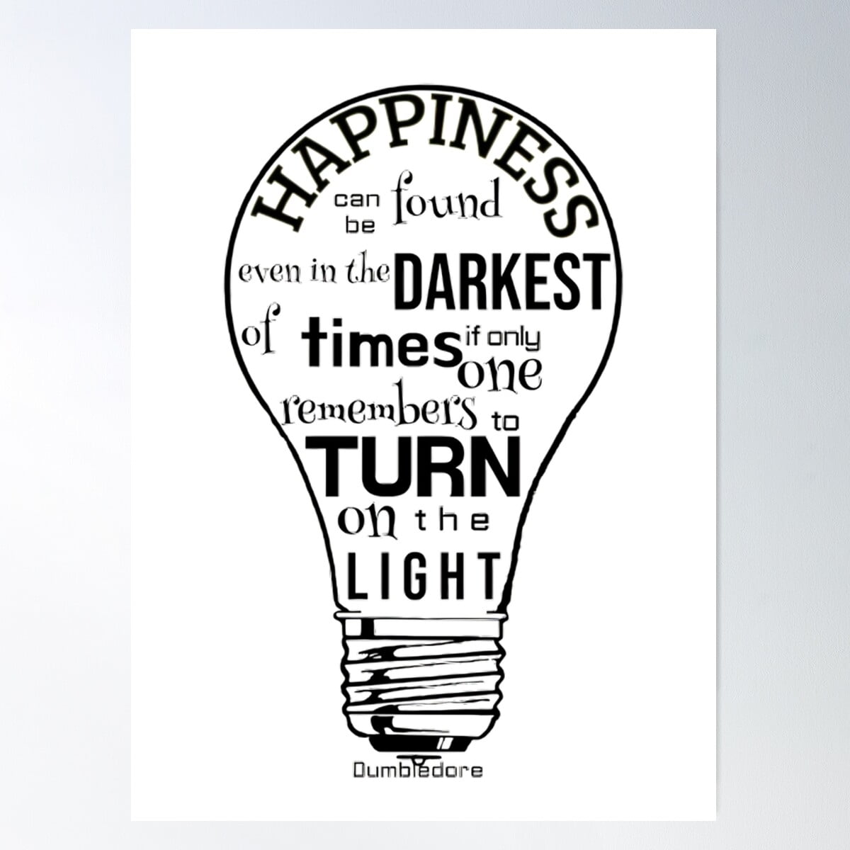 Harry_Potter_Dumbledore_Light Poster Wall Art, Modern Wall Decor For ...