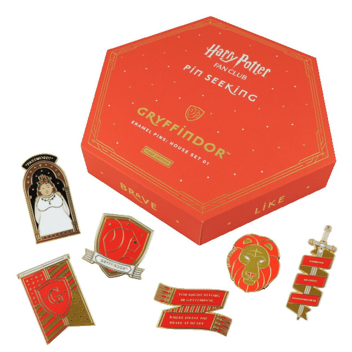 Harry Potter Fan Club Pin Seeking First Edition Gryffindor Enamel 6 Pin ...