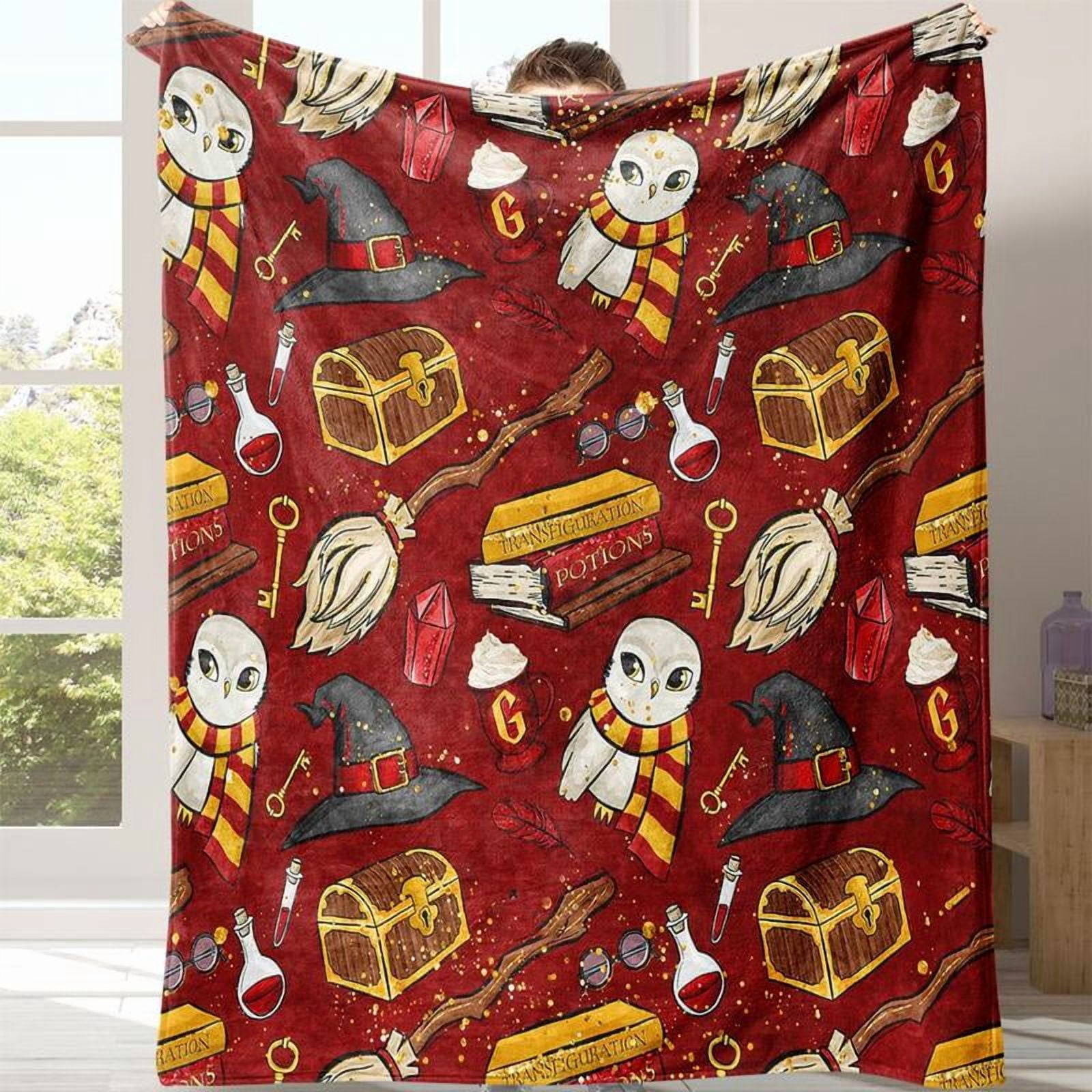 Harry Potter Flannel Throw Blanket, Halloween Soft Warm Nap Blanket ...