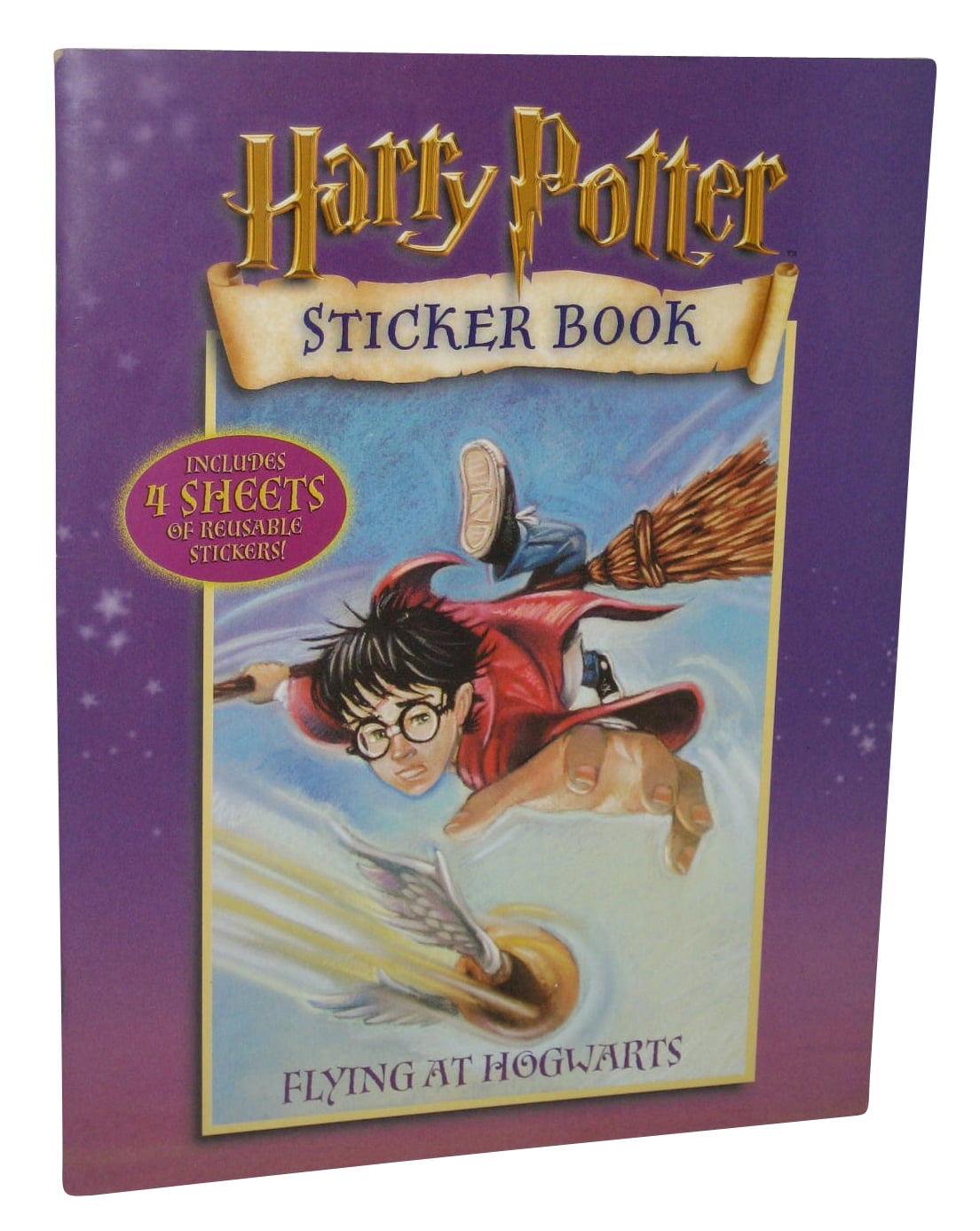 Harry Potter Flying At Hogwarts Sticker Book - (4 Reusable Sheets of ...