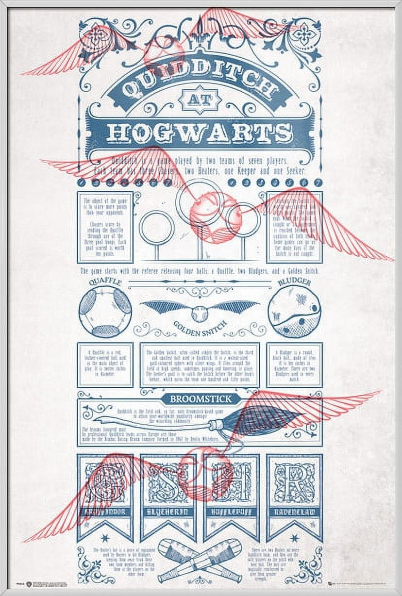 Harry Potter - Framed Movie Poster / Print (Quidditch At Hogwarts ...
