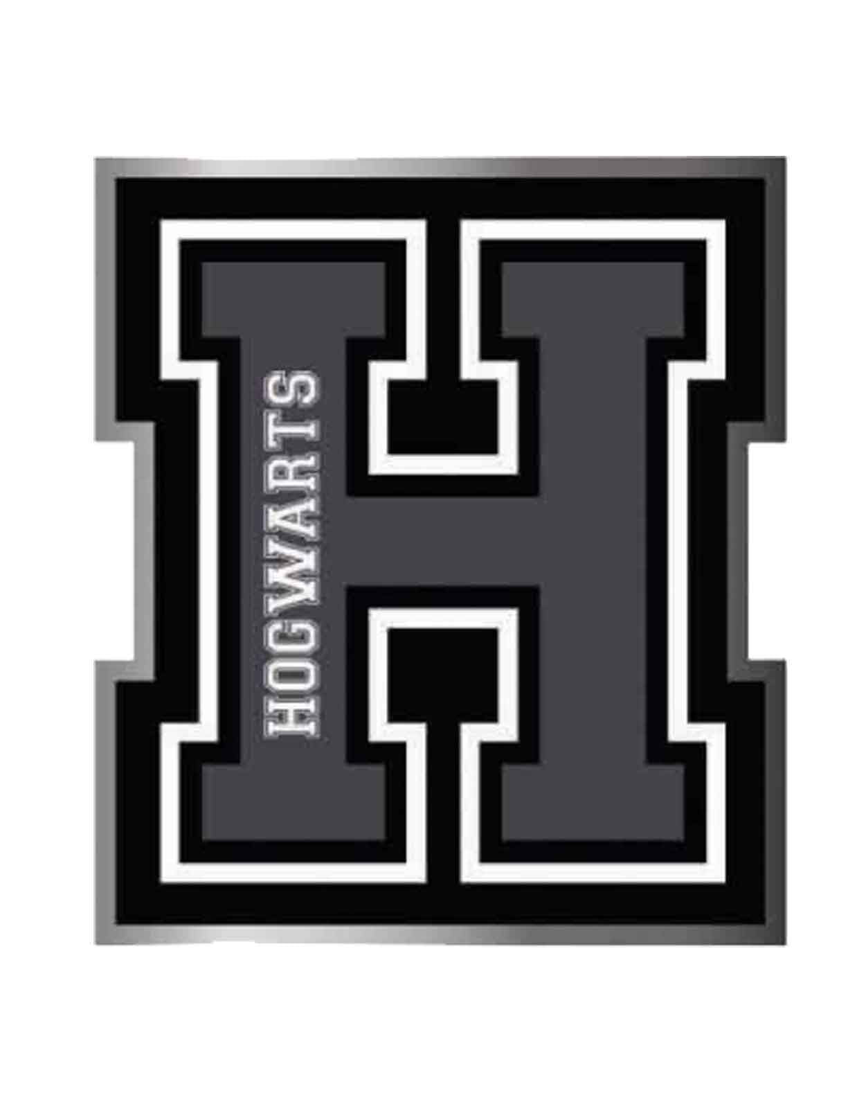 Harry Potter Fridge Magnet H For Hogwarts Varsity Logo Official 9x6.5cm ...