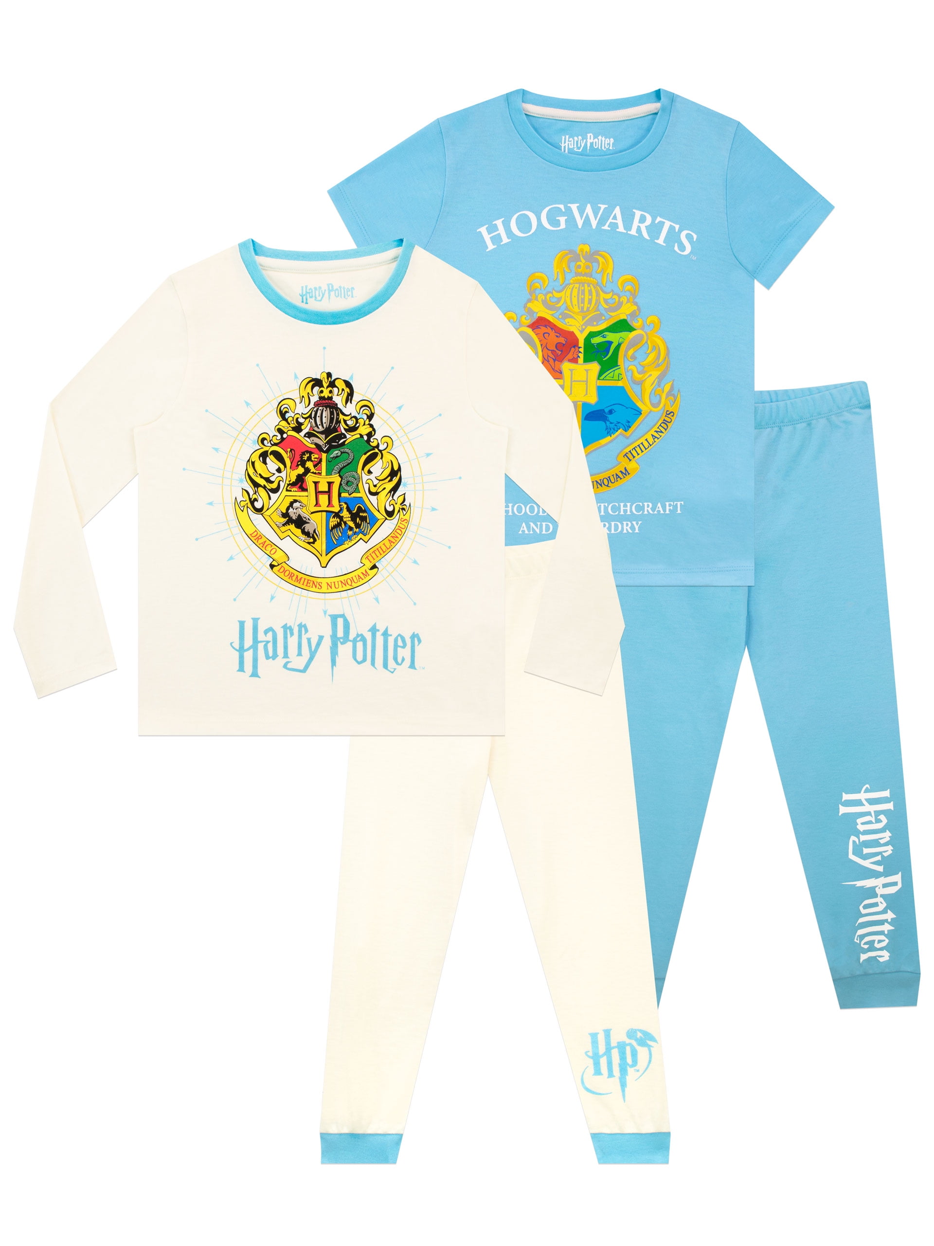 Harry Potter Kids Pajama Set, Girls 2 Pack House Jammies, Short & Long ...