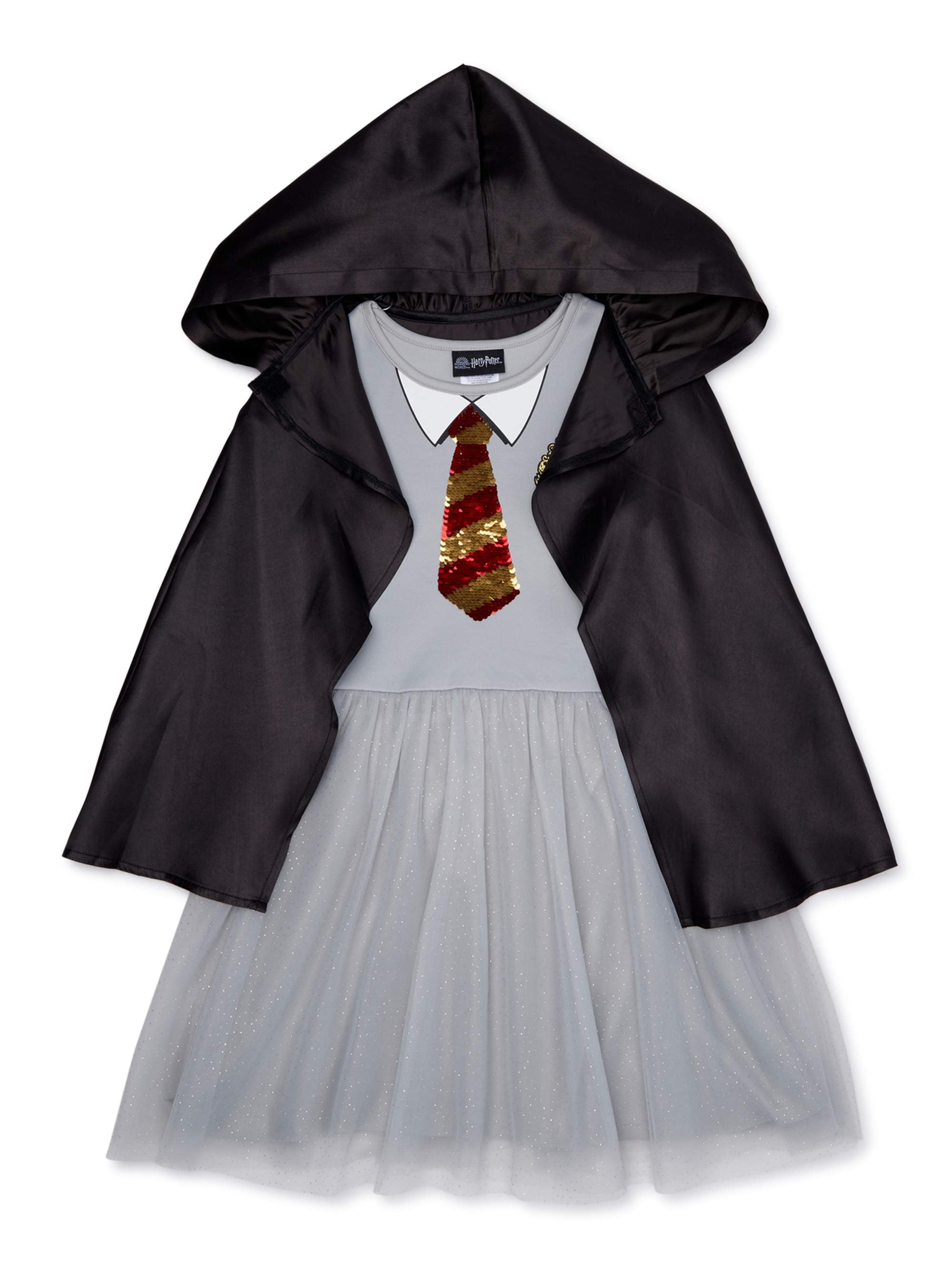 Harry Potter Girls Gryffindor Flip Sequin Wizard Cosplay Dress with ...
