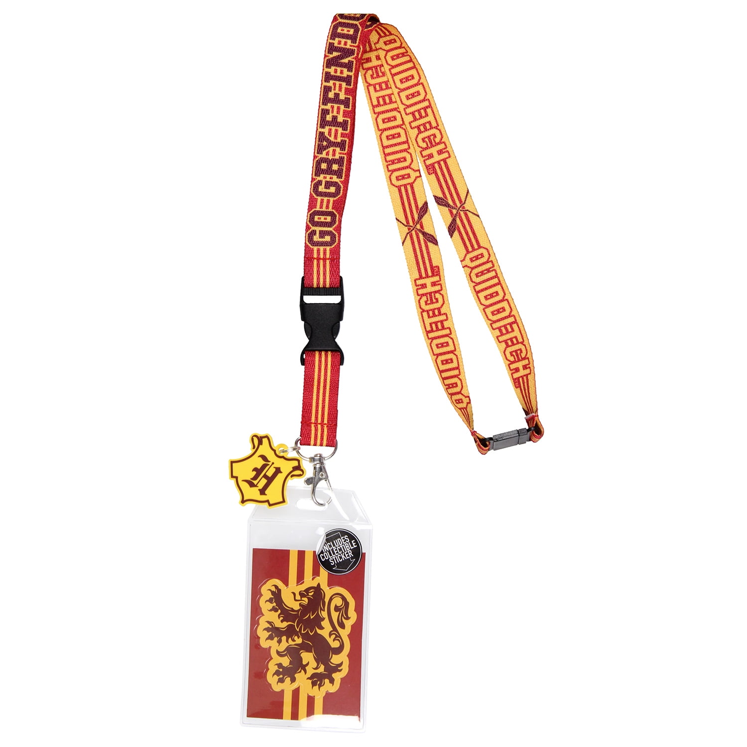 Harry Potter Go Gryffindor Quidditch Team Lanyard ID Holder with ...
