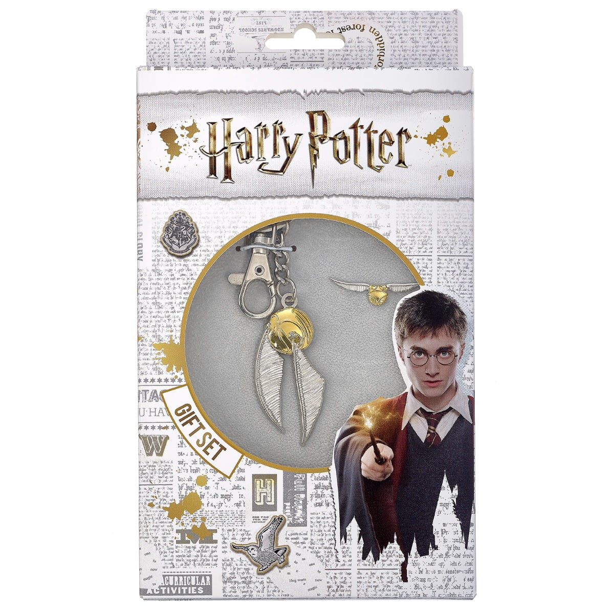 Harry Potter Golden Snitch Keychain and Pin Badge Set - Walmart.com