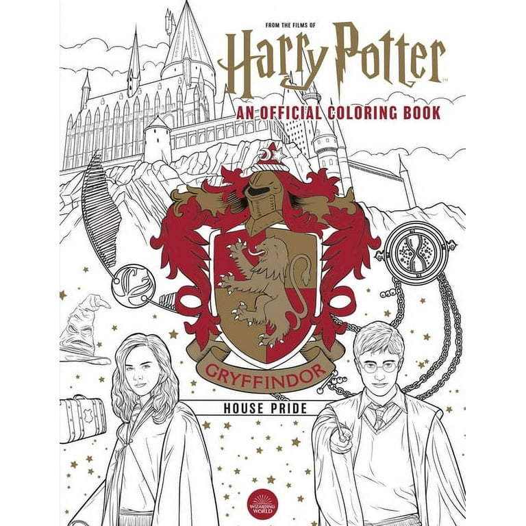 harry potter book covers coloring pages