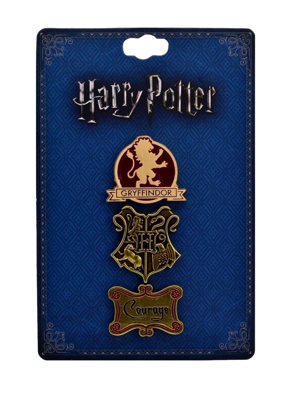 Harry Potter Gryffindor Lapel Set of 3 Metal Pins - Walmart.com
