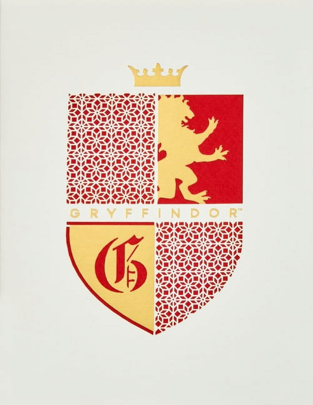 Harry Potter: Gryffindor Laser Die-Cut Card - Walmart.com