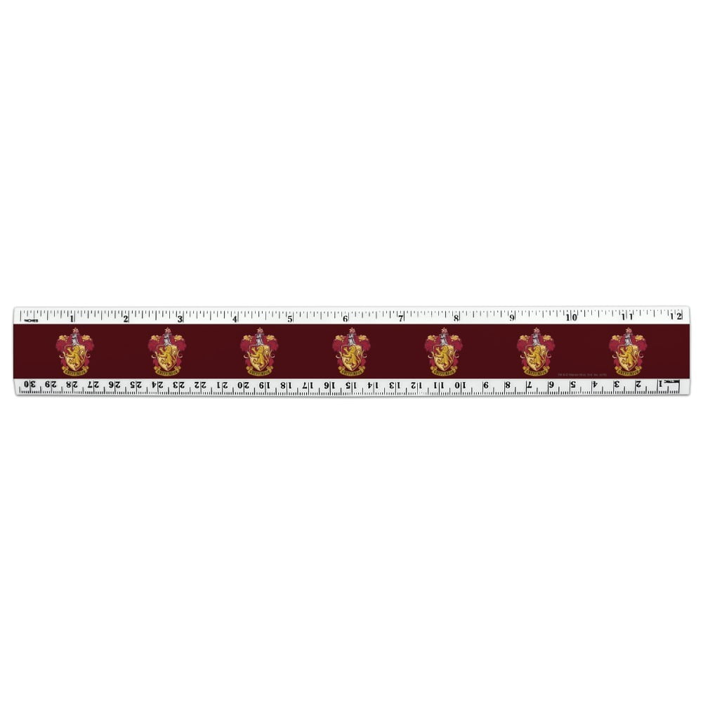 Harry Potter Gryffindor Painted Crest 12 Inch Standard and Metric ...
