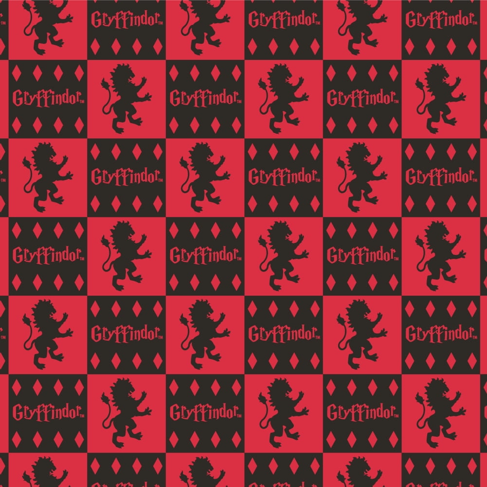 Harry Potter Gryffindor Pattern Premium Roll Gift Wrap Wrapping Paper ...