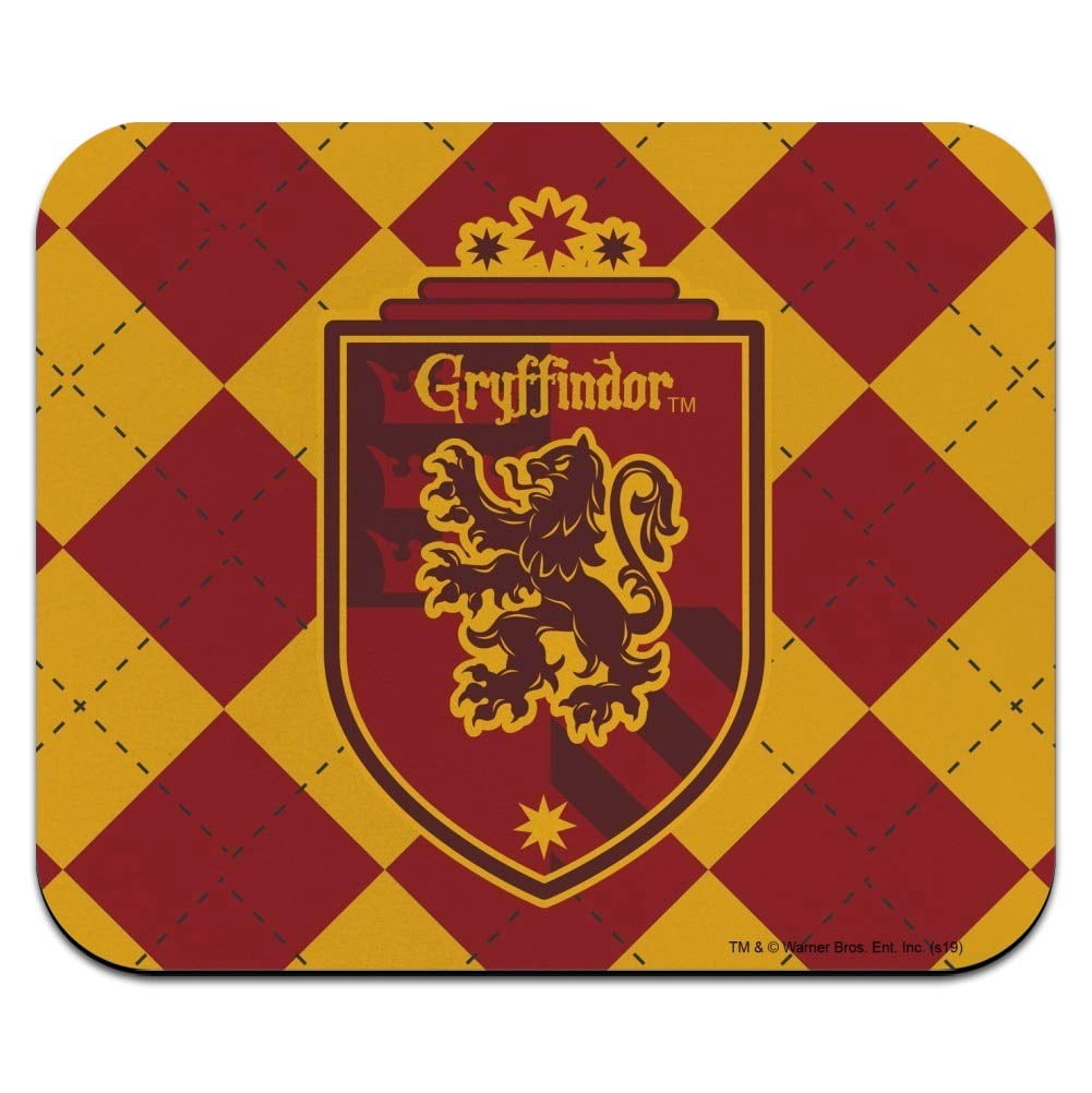 Harry Potter Gryffindor Plaid Sigil Low Profile Thin Mouse Pad Mousepad ...