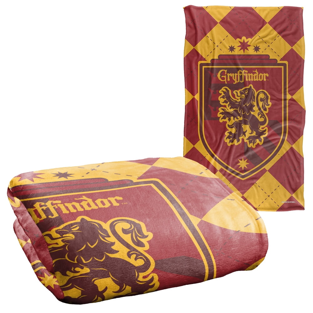Harry Potter Gryffindor Plaid Sigil Silky Touch Super Soft Throw ...