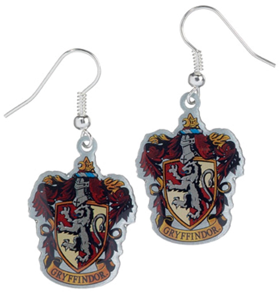 Harry Potter Gryffindor Silver Plated Earrings - Walmart.com