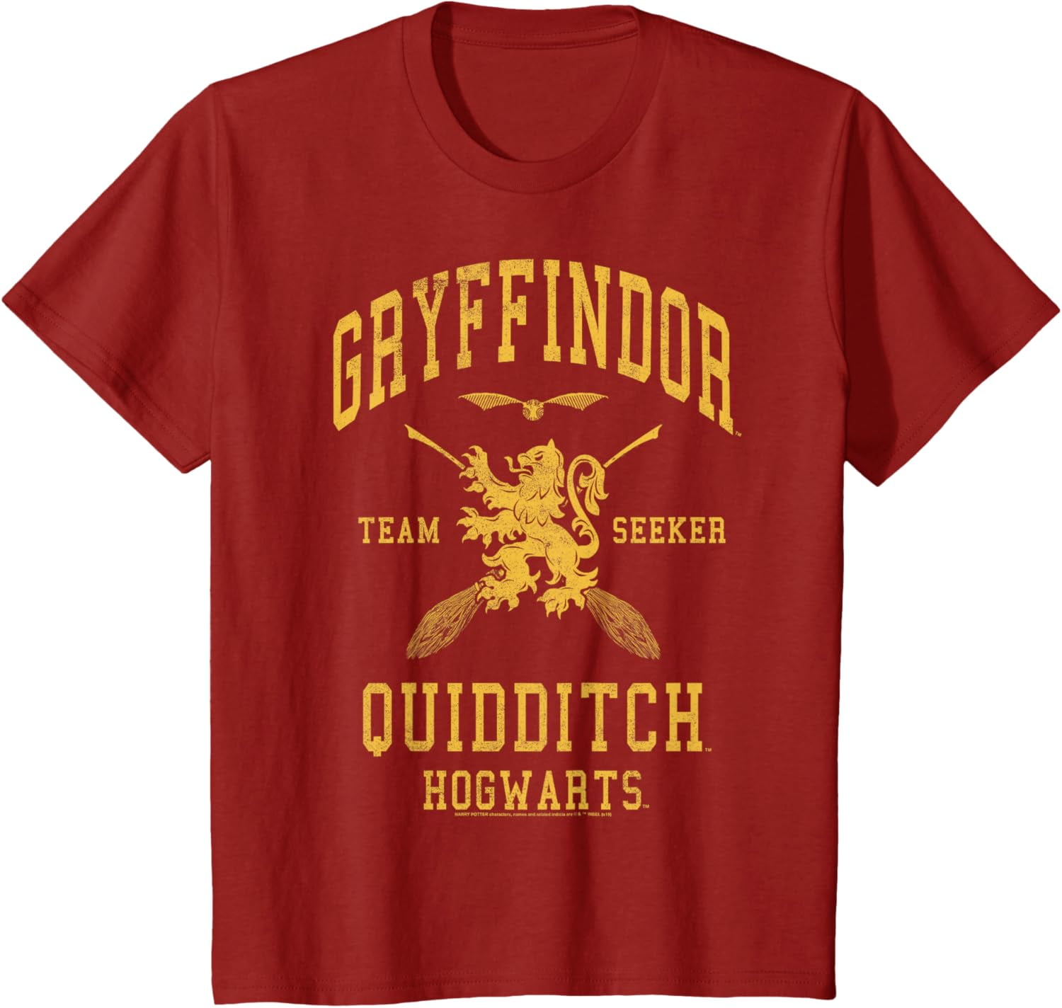 Harry Potter Gryffindor Team Seeker Text T-Shirt - Walmart.com