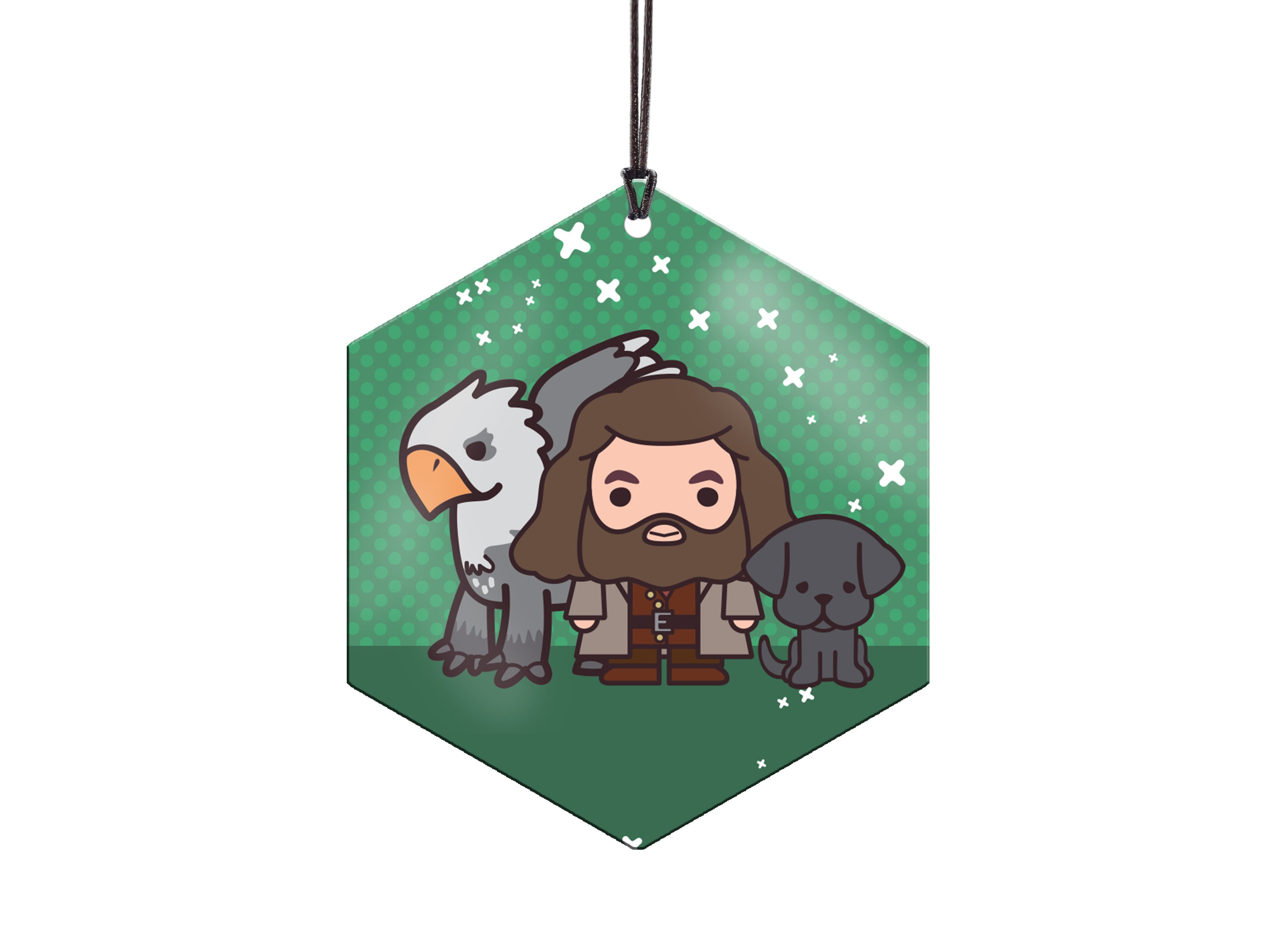 Harry Potter (Hagrid and Friends - Chibi Cartoon) Hanging Metal Print ...