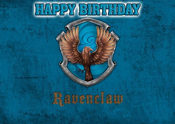 Harry Potter Happy Birthday Ravenclaw Edible Image Cake Topper For Half ...