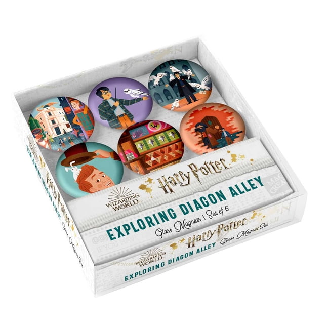 Harry Potter Harry Potter: Exploring Diagon Alley Glass Magnet Set (Set ...