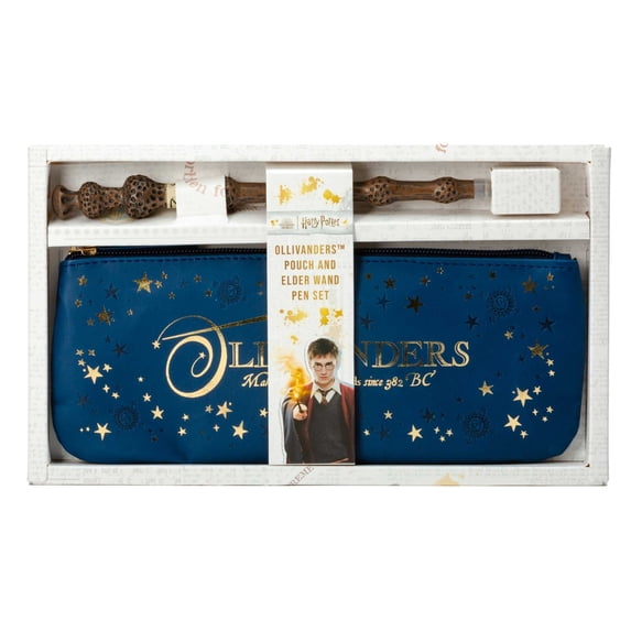 Harry Potter School Supplies: Ollivanders™ Pouch and Elder Wand Pen Set ...