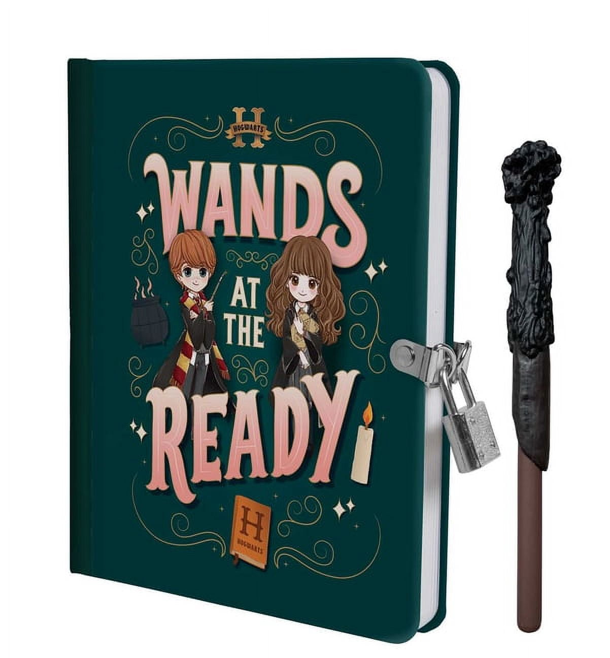 Harry Potter: Harry Potter: Wands at the Ready Lock & Key Diary ...