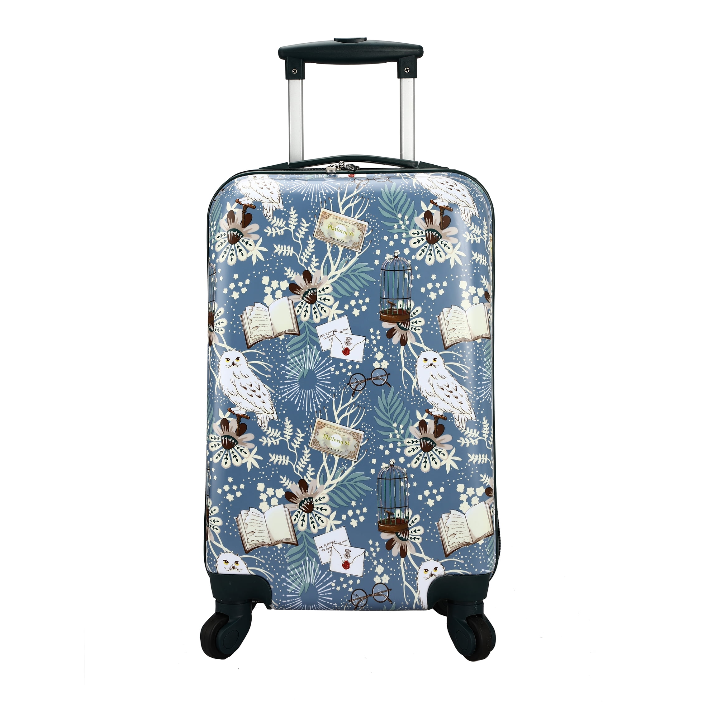 Harry Potter Hedwig 20 Inch Blue Carry-on Luggage with rolling wheels ...