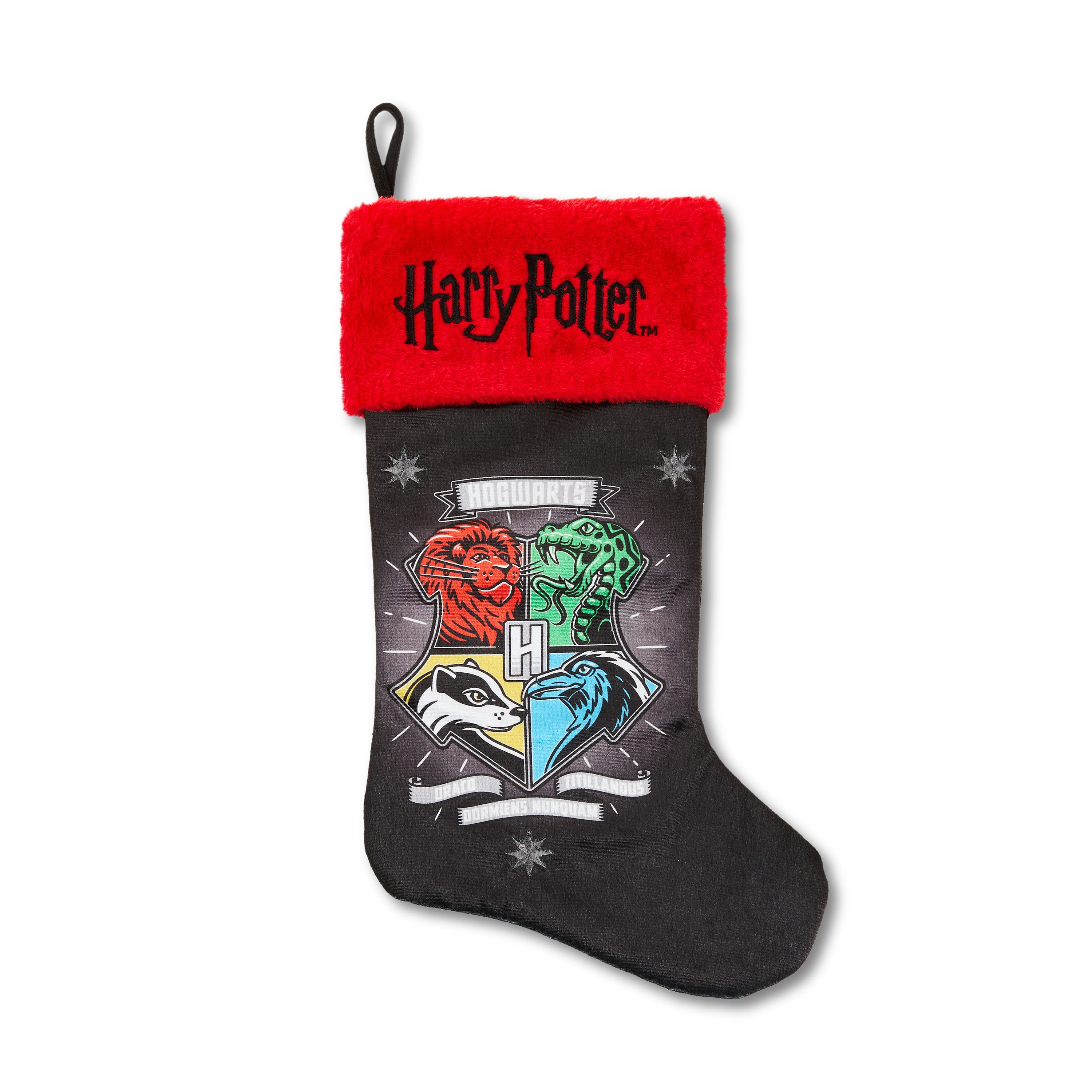 Harry Potter, Hogwarts 20 inch Velour Christmas Stocking, Polyester ...