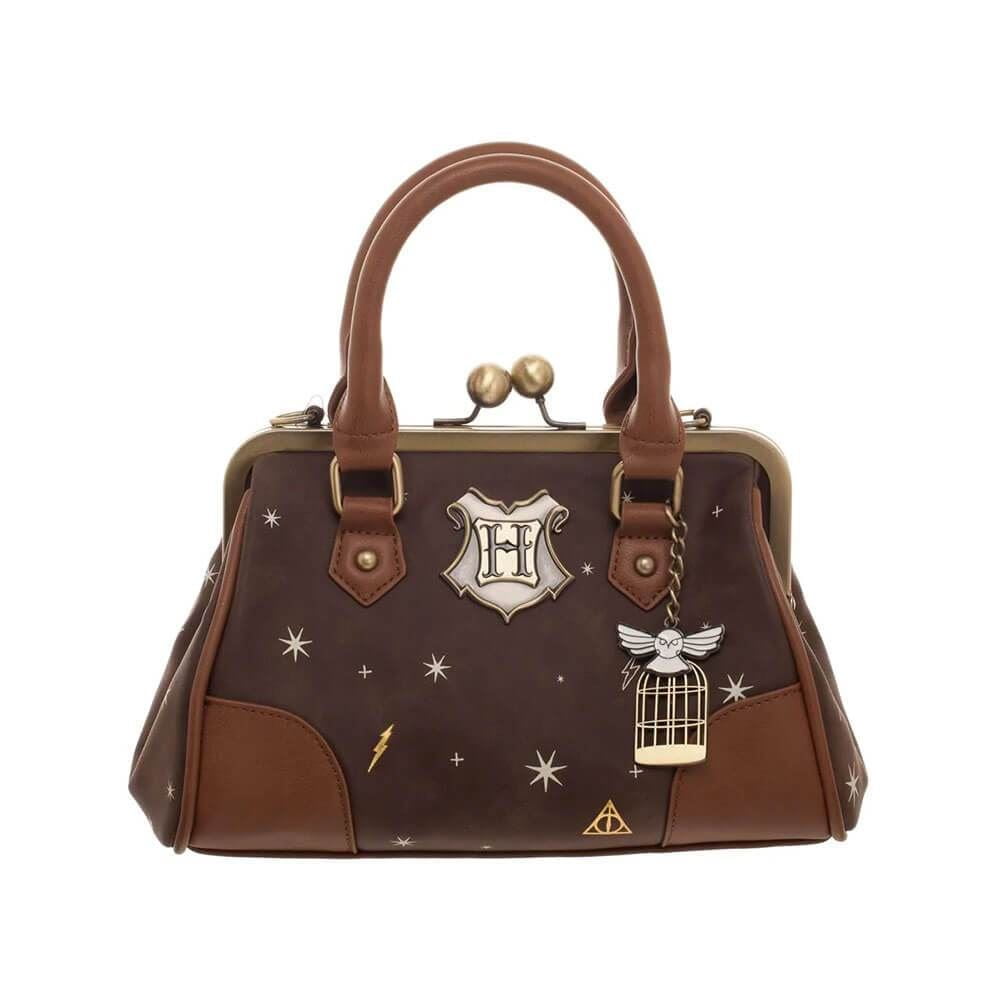 Harry Potter Hogwarts Crest Celestial Kiss Lock Handbag - Walmart.com