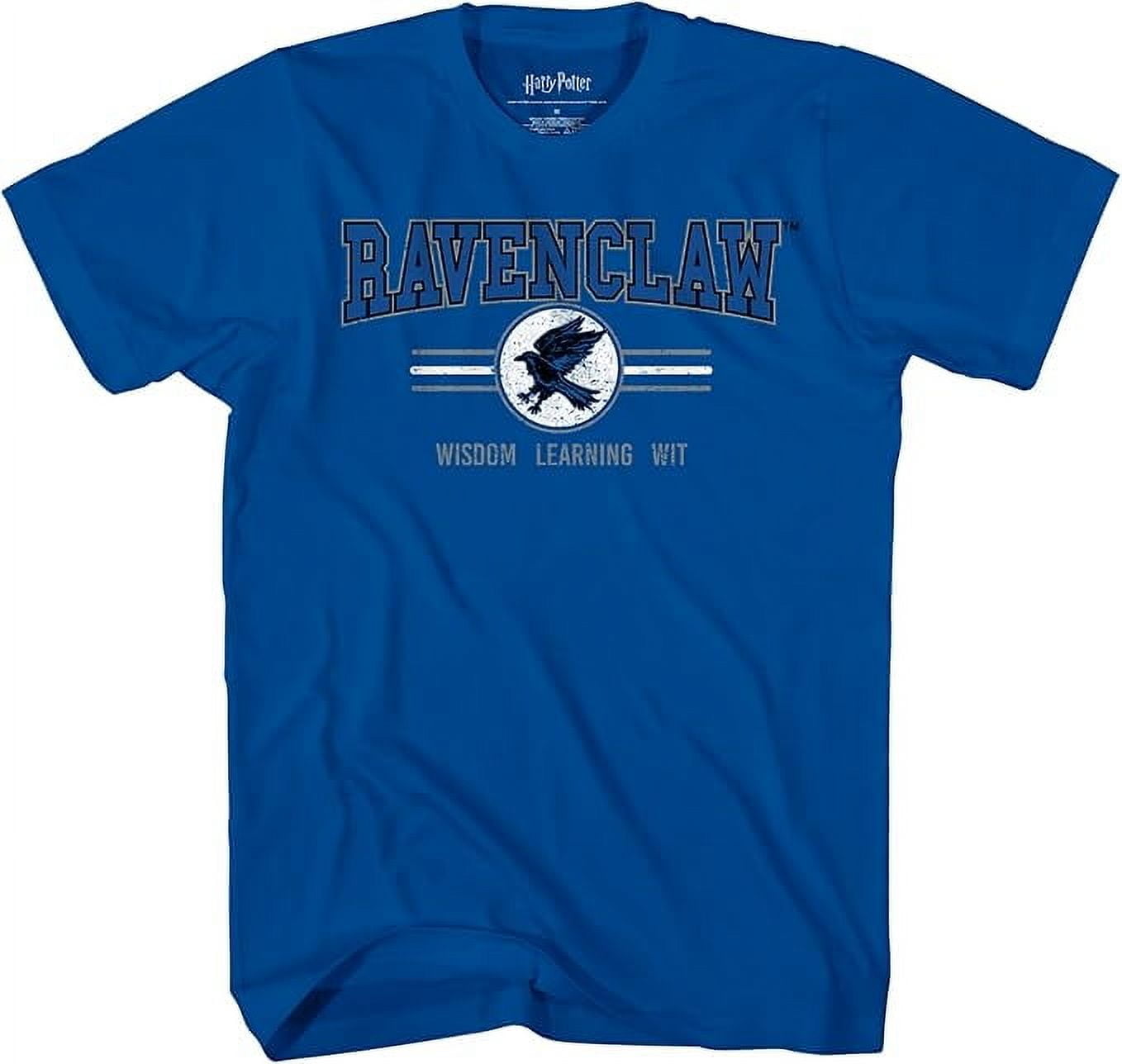 Harry Potter Hogwarts House Ravenclaw 'Wisdom Learning Wit' Slogan T ...