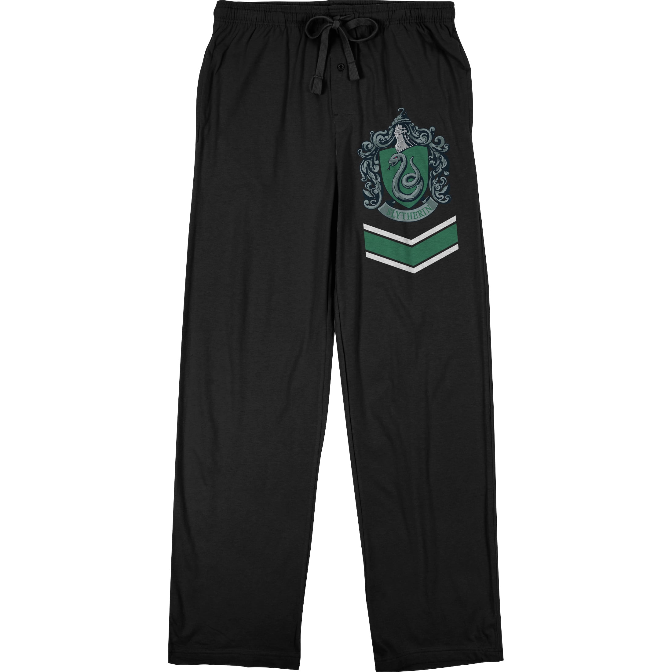 Harry Potter Hogwarts Men's Slytherin House Crest Black Sleep Pajama ...
