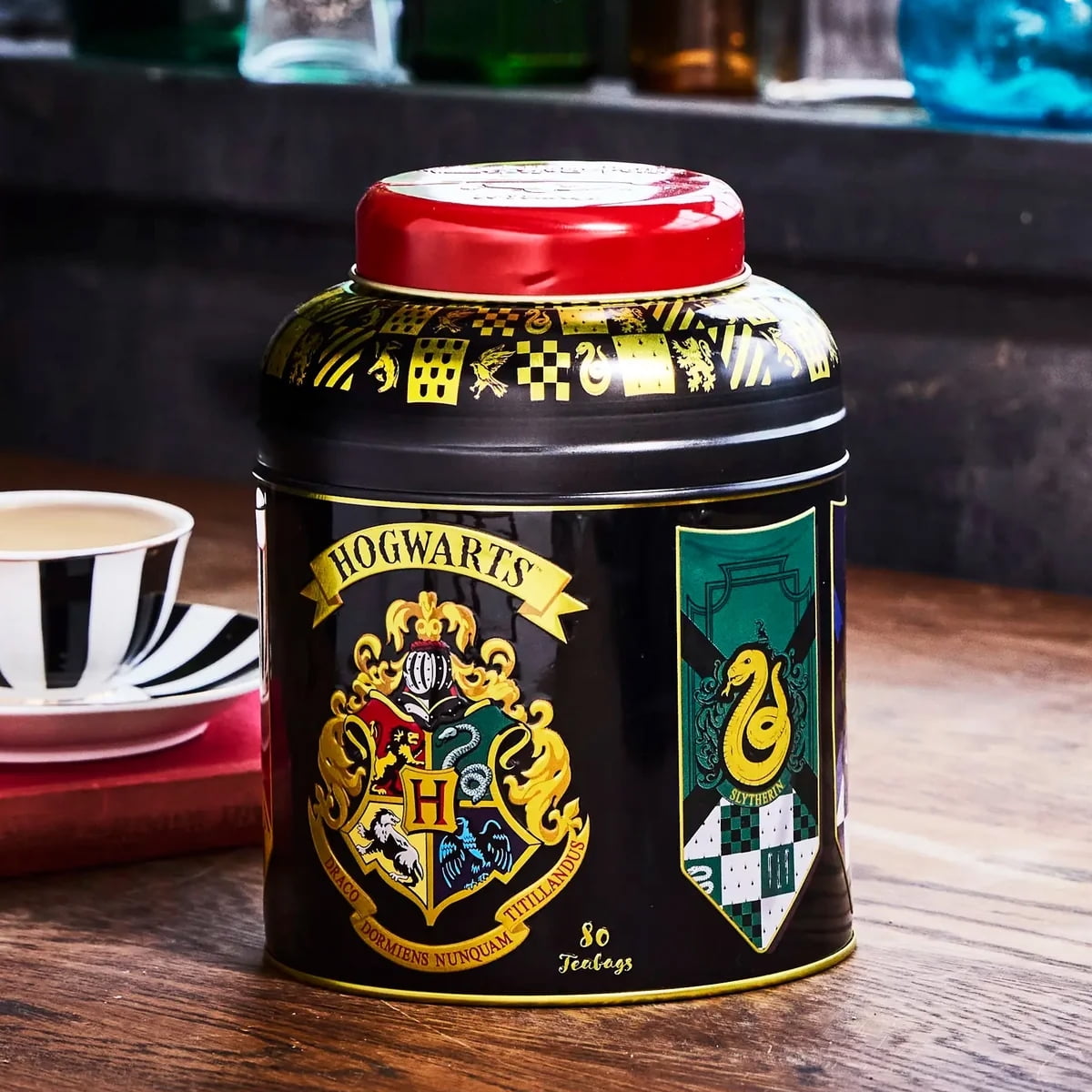 Harry Potter Hogwarts Round Tea Caddy - 80 Teabags - Walmart.com