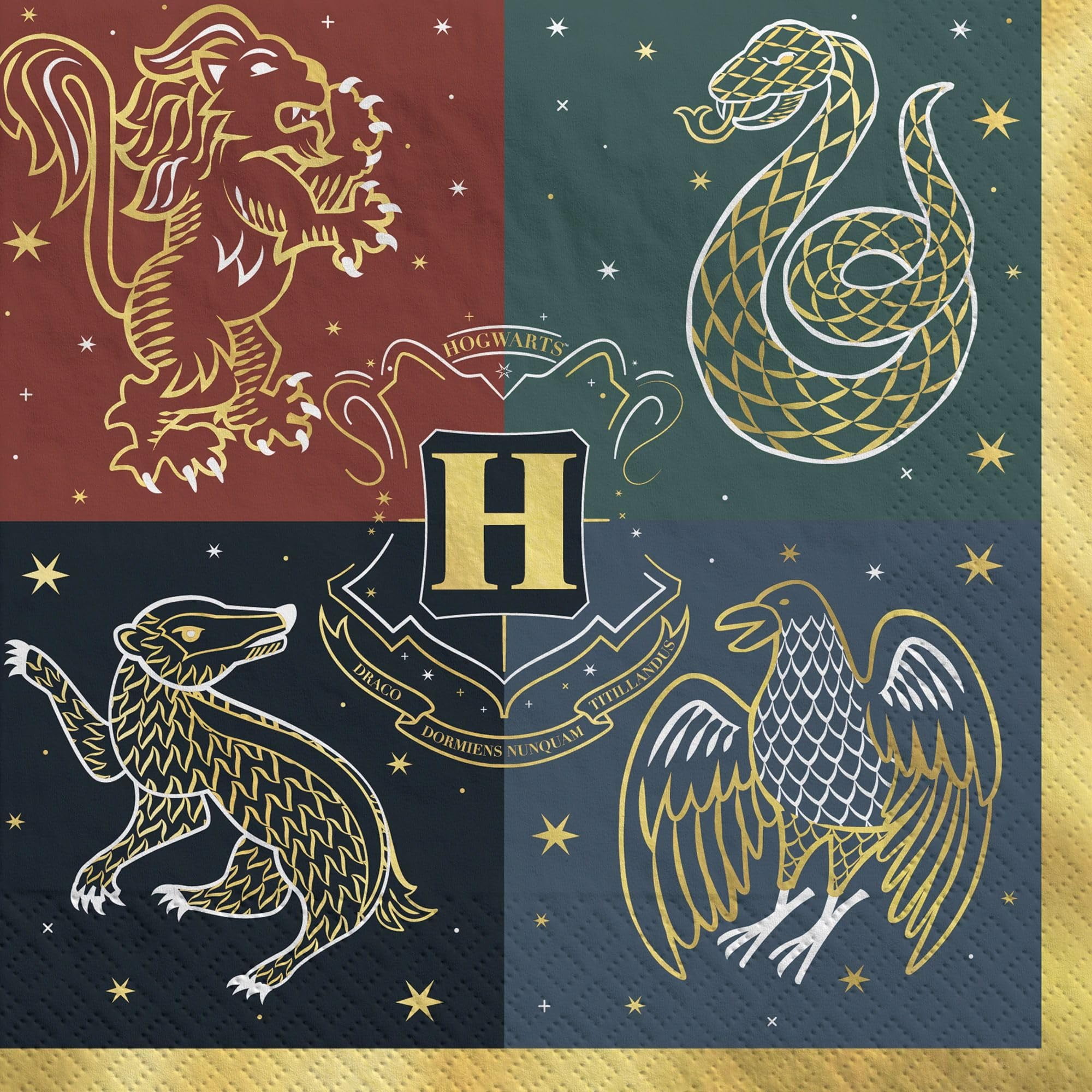 Harry Potter 'Hogwarts United' Lunch Napkins (16ct) - Walmart.com