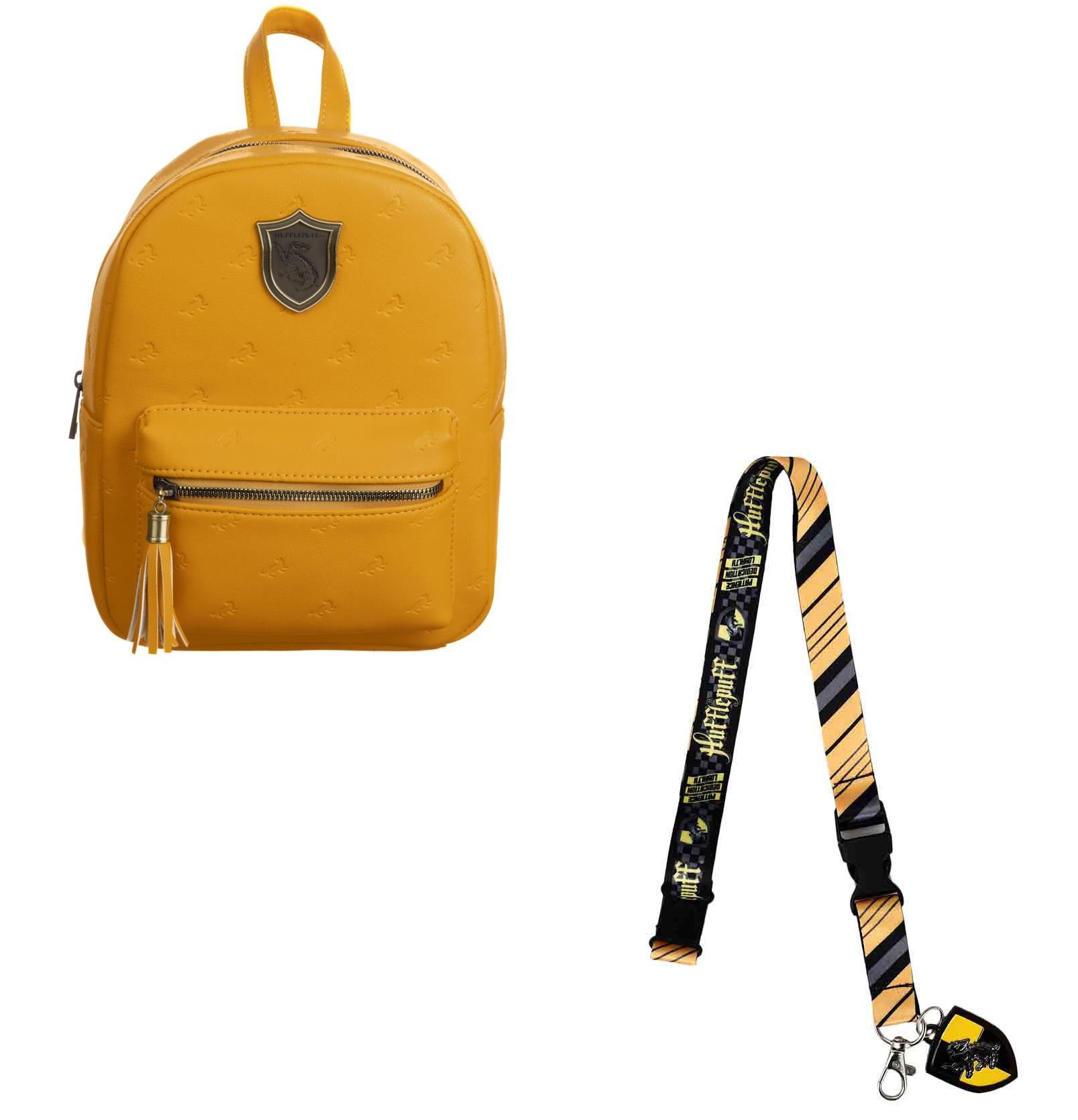 Bioworld Harry Potter Hufflepuff 2-Pack Mini Backpack, Small Bookbag ...
