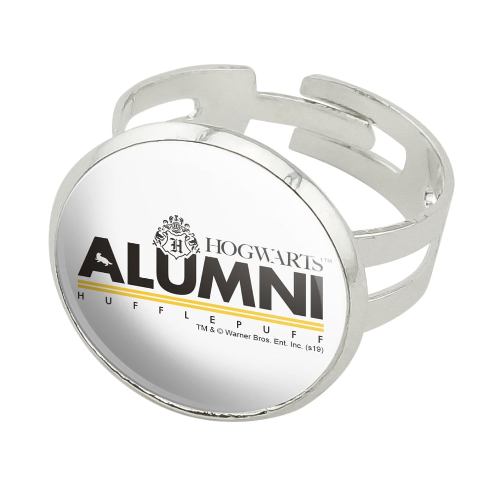 Harry Potter Hufflepuff Alumni Silver Plated Adjustable Novelty Ring ...