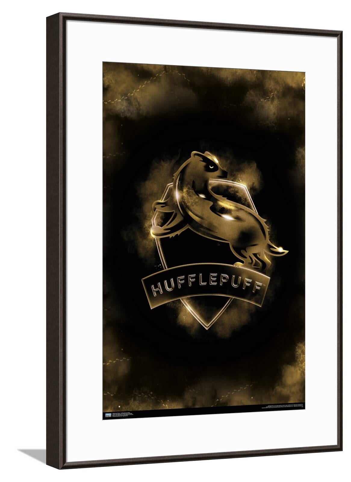 Harry Potter - Hufflepuff Crest Magic Canvas Wall Poster, 14.725" x 22. ...