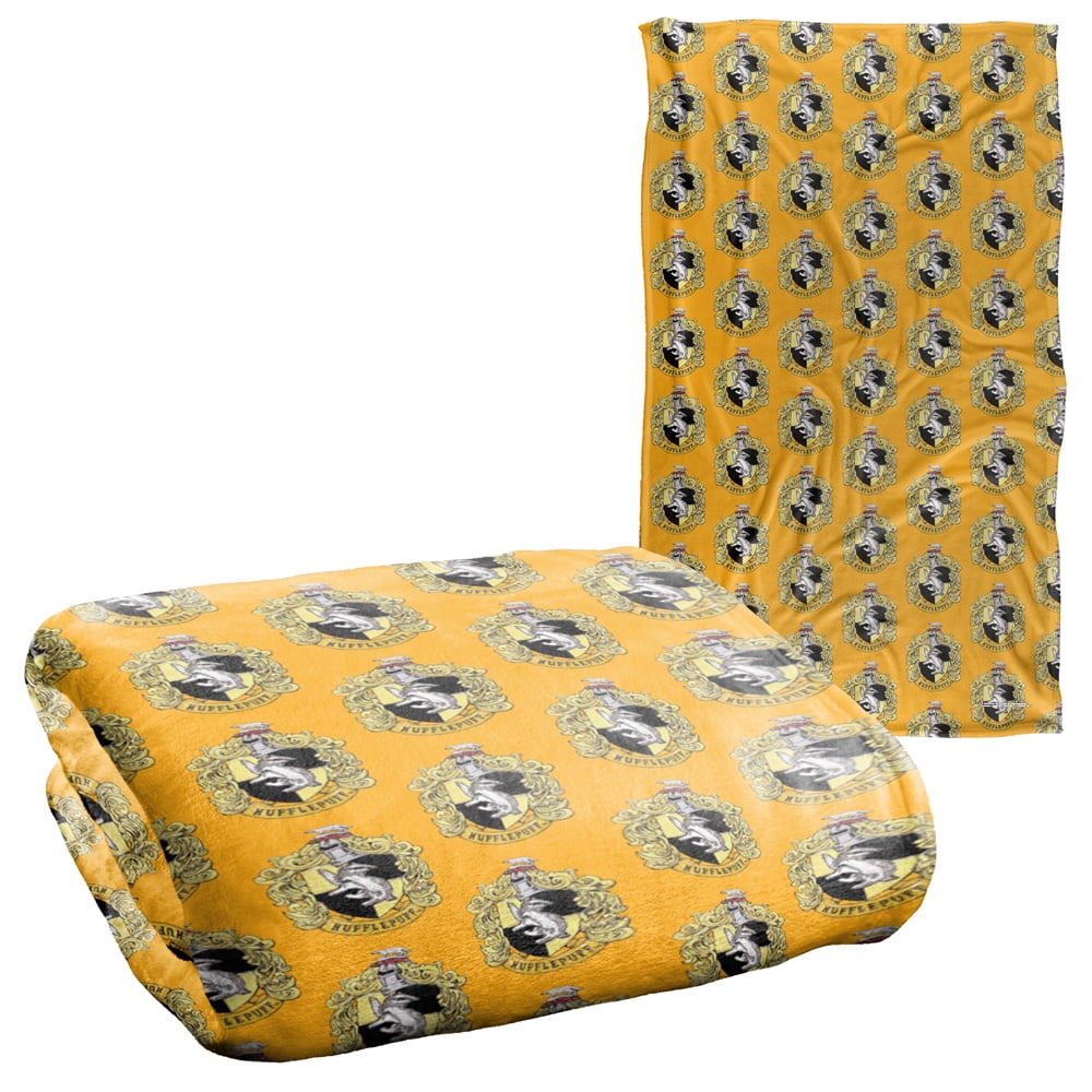 Harry Potter Hufflepuff Crest Silky Touch Super Soft Throw Blanket 36 ...