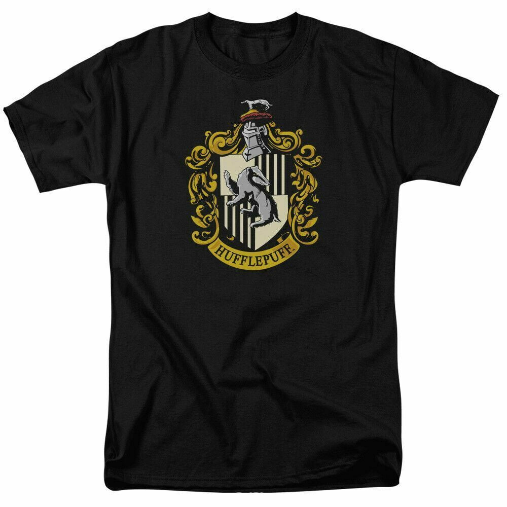Harry Potter Hufflepuff Crest T Shirt Mens Licensed Wizard Movie ...
