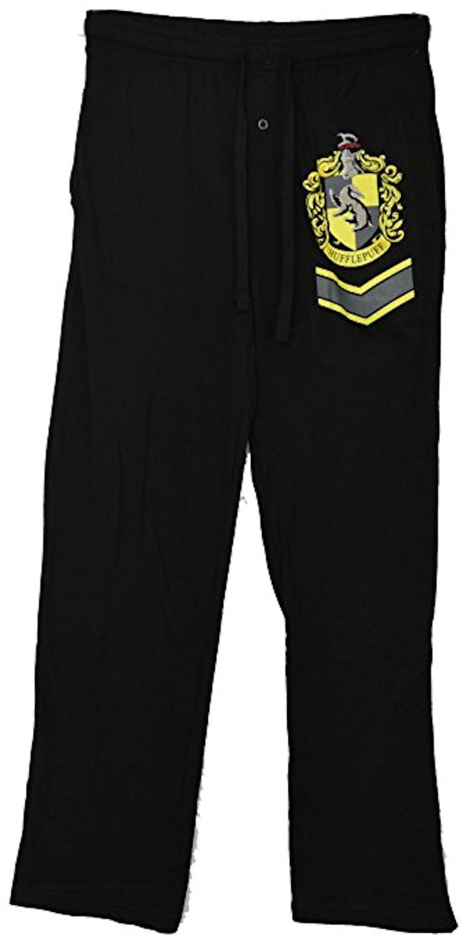 Harry Potter Hufflepuff House Crest Print Men's Sleepwear Sleep Pajama ...