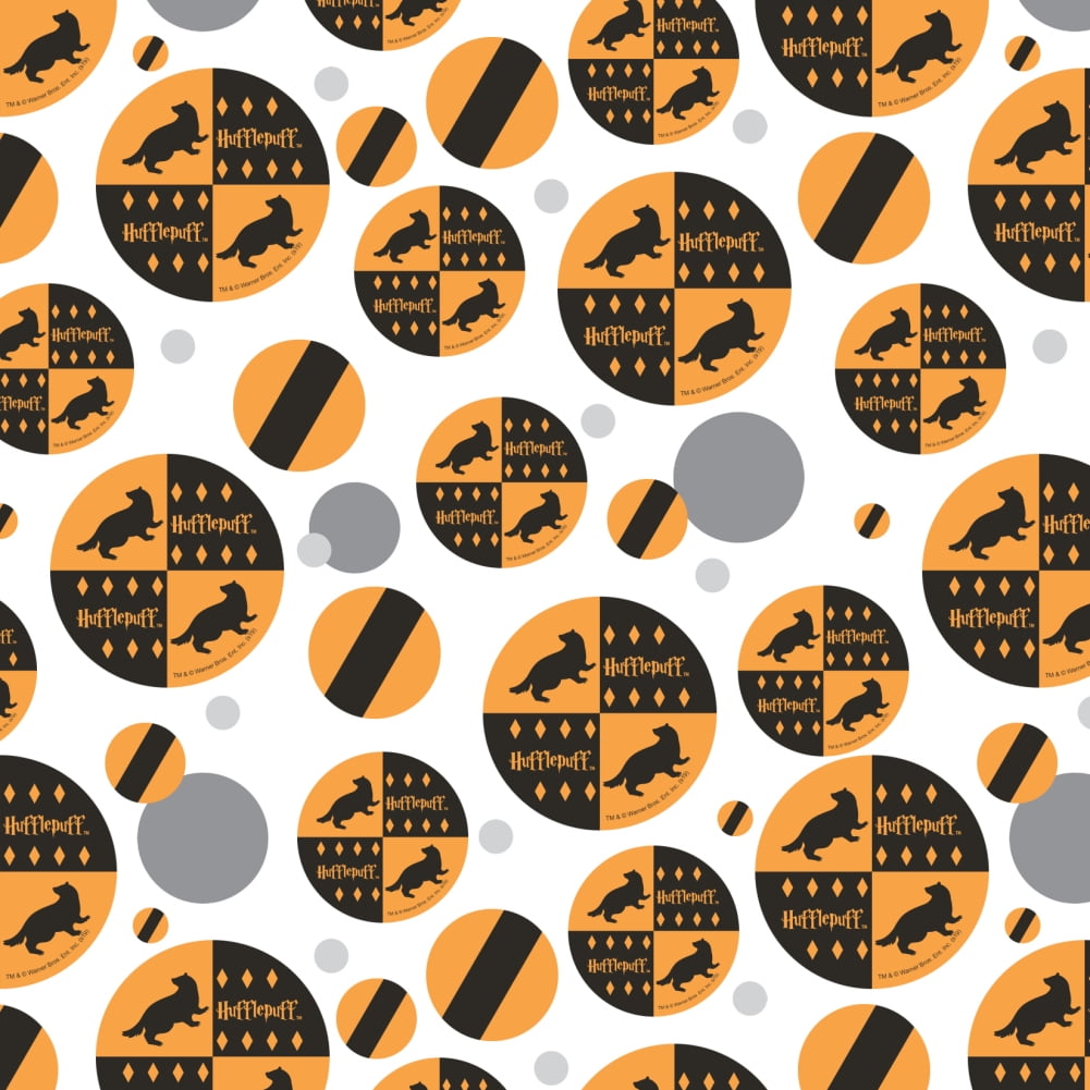 Harry Potter Hufflepuff Pattern Premium Gift Wrap Wrapping Paper Roll ...