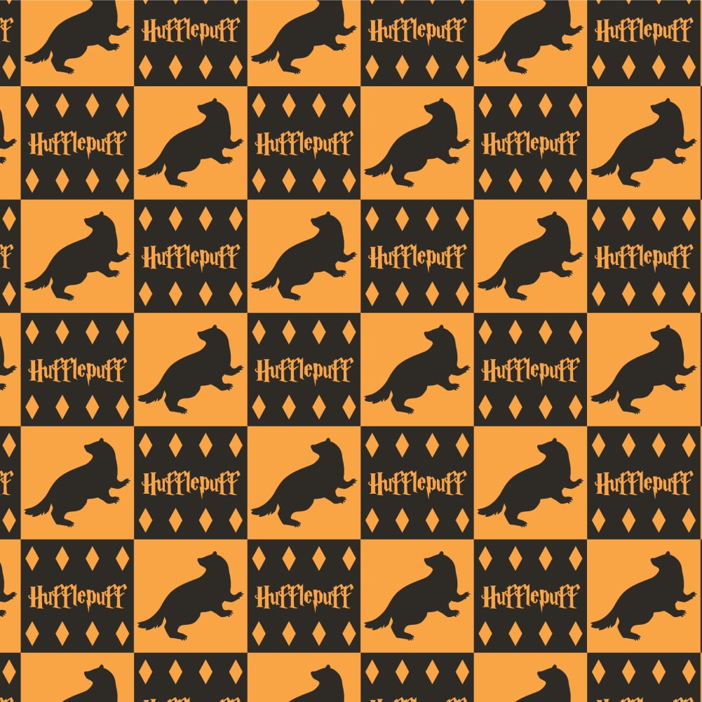Harry Potter Hufflepuff Pattern Premium Roll Gift Wrap Wrapping Paper ...