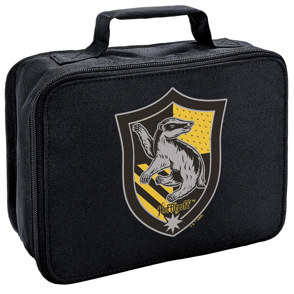 Harry Potter Hufflepuff Plaid Sigil Insulated Soft Sided Lunch Box ...