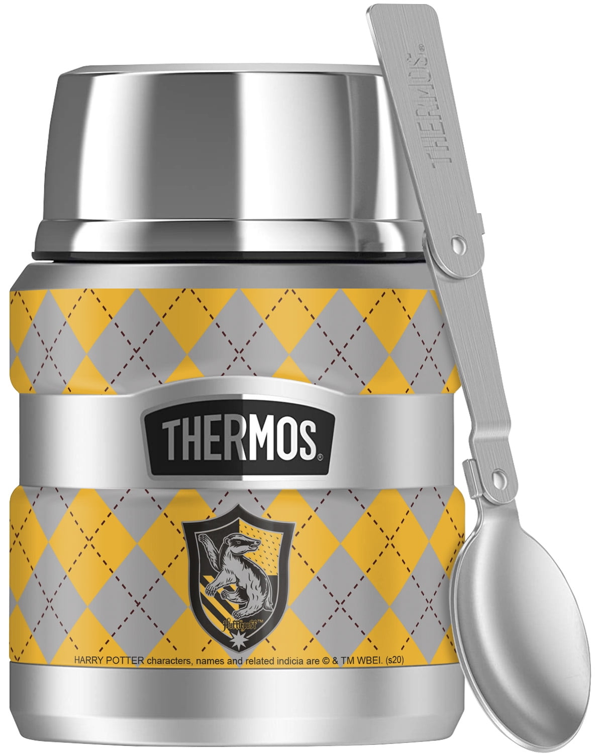 Harry Potter Hufflepuff Plaid Sigil, THERMOS STAINLESS KING Stainless ...