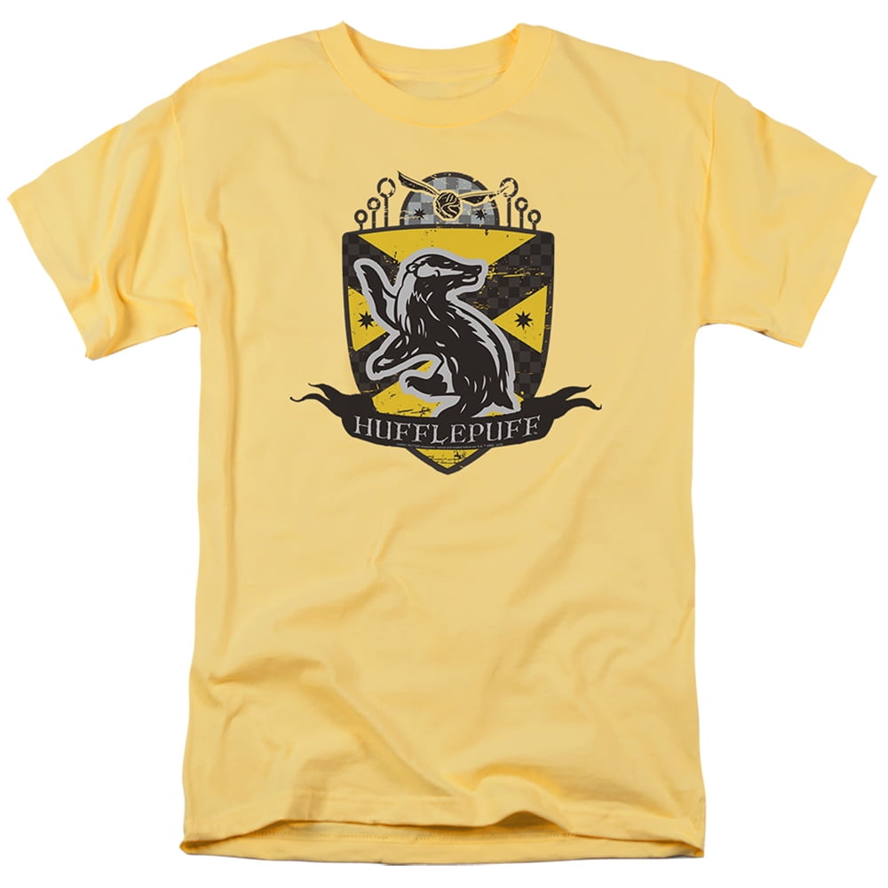Harry Potter Hufflepuff Quidditch Crest Unisex Adult T Shirt, Banana ...