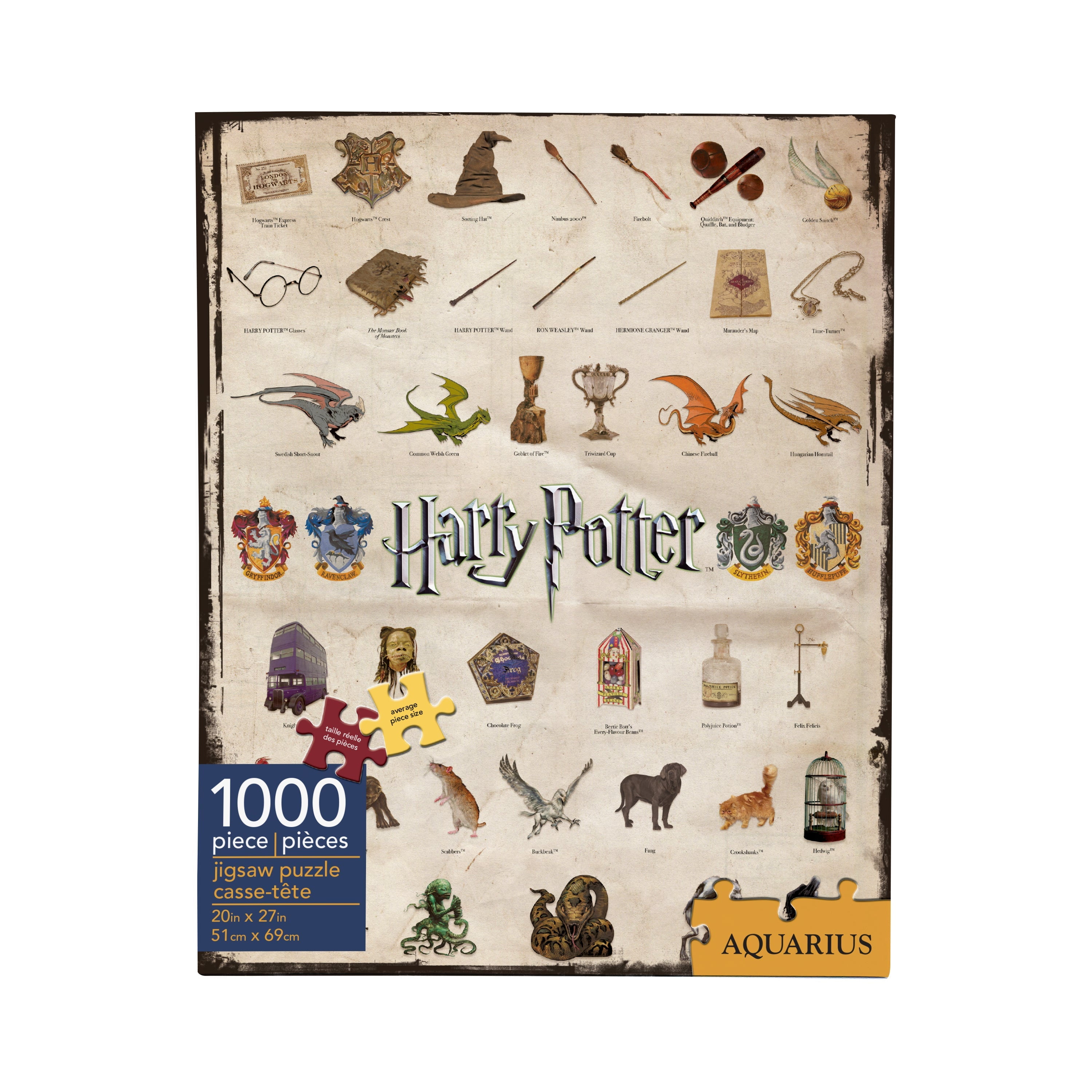 Harry Potter Icons - 1,000 Piece Jigsaw Puzzle for Kids and Adults ...