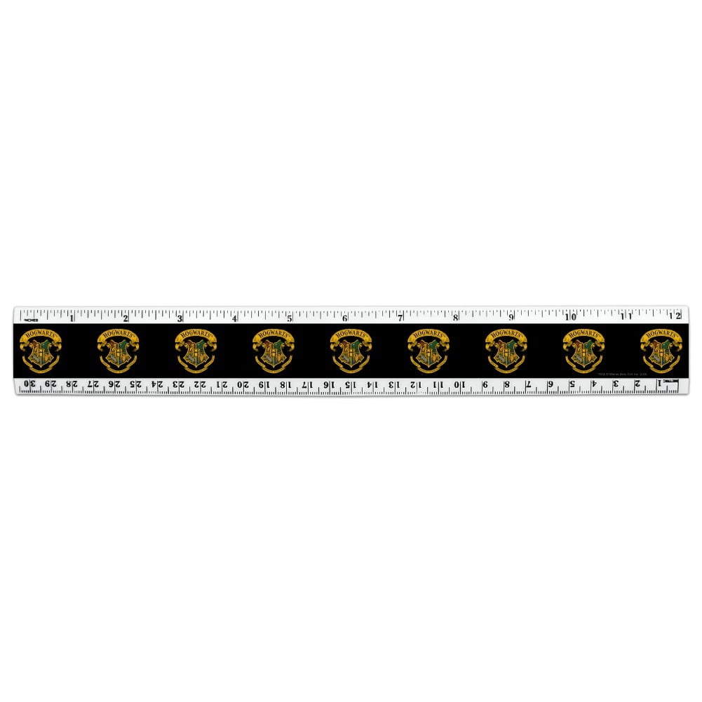 Harry Potter Ilustrated Hogwart's Crest 12 Inch Standard and Metric ...