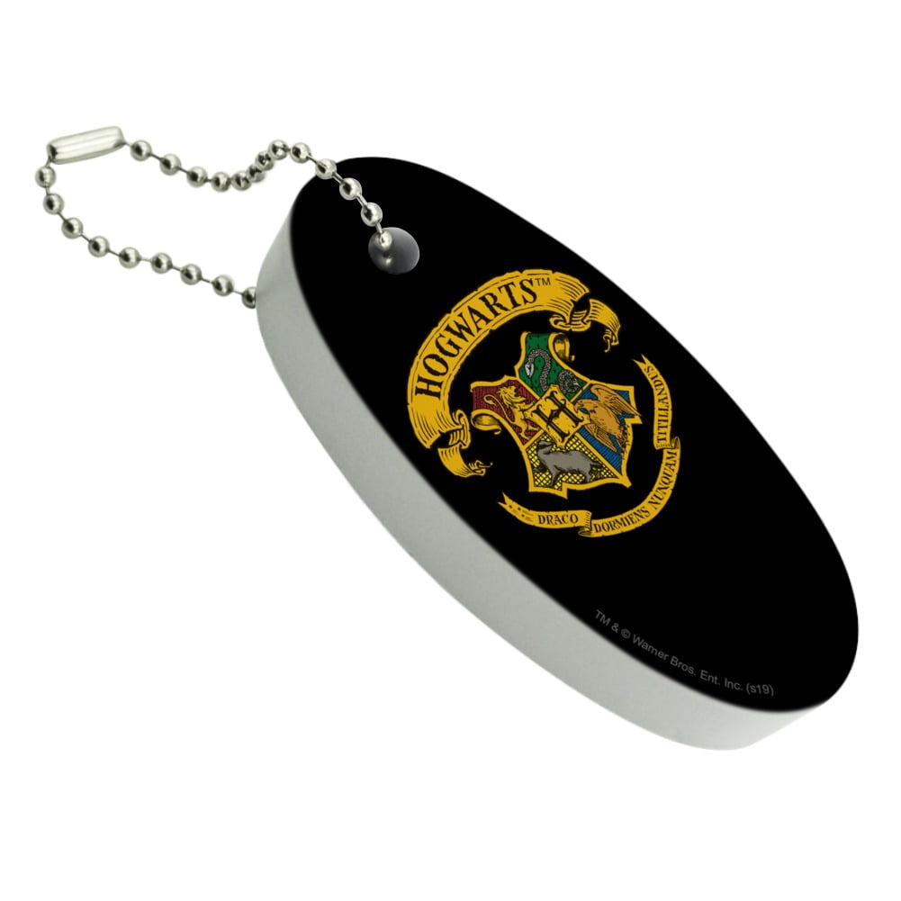 Harry Potter Ilustrated Hogwart's Crest Floating Keychain Oval Foam ...