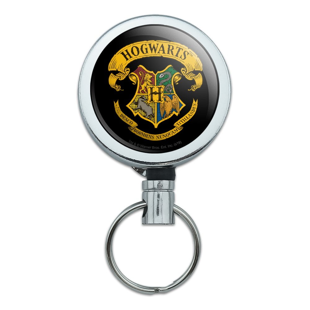 Harry Potter Ilustrated Hogwart's Crest Heavy Duty Metal Retractable ...