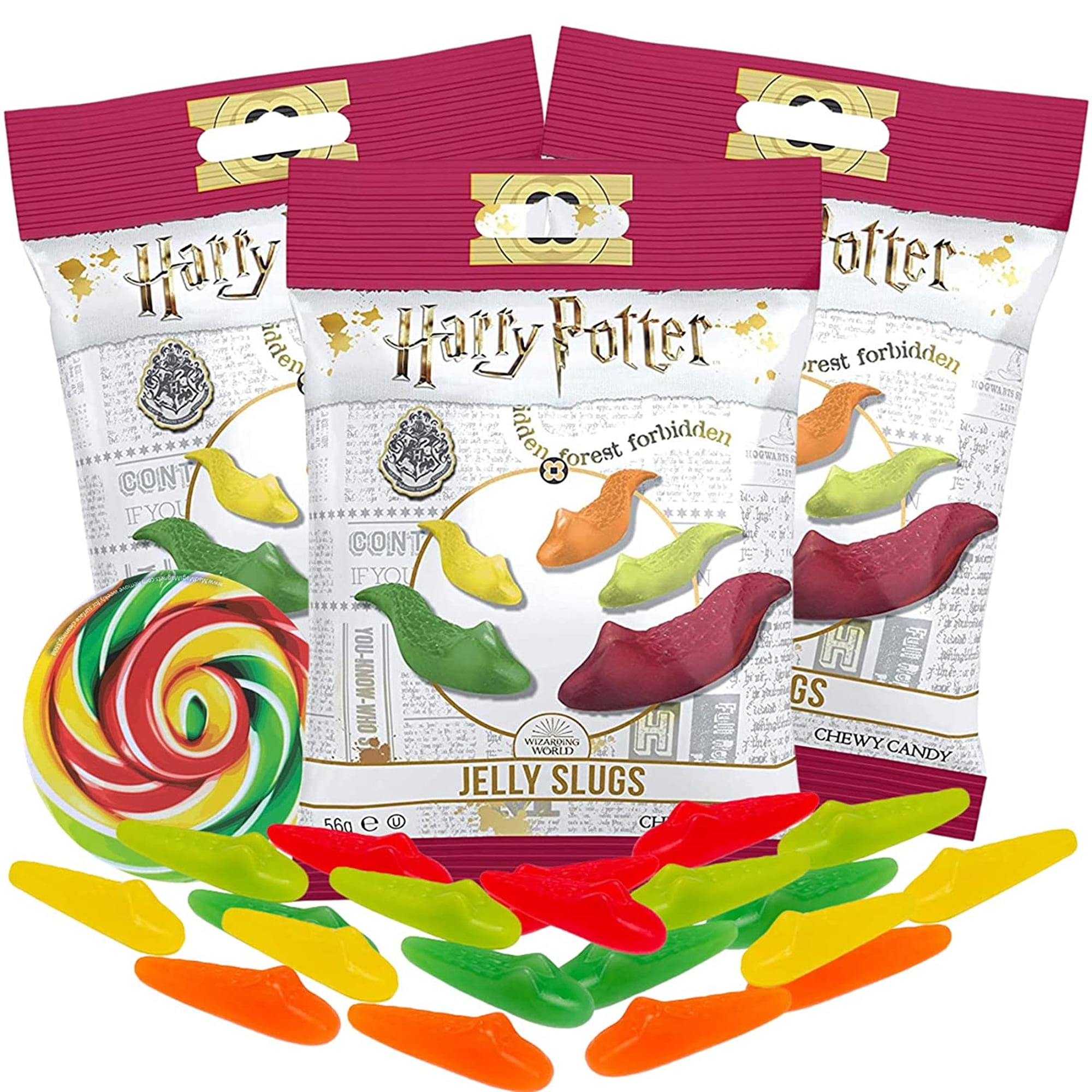 Needzo Harry Potter Jelly Slugs Gummy Candy, 3-Pack, 2 Oz Bags ...