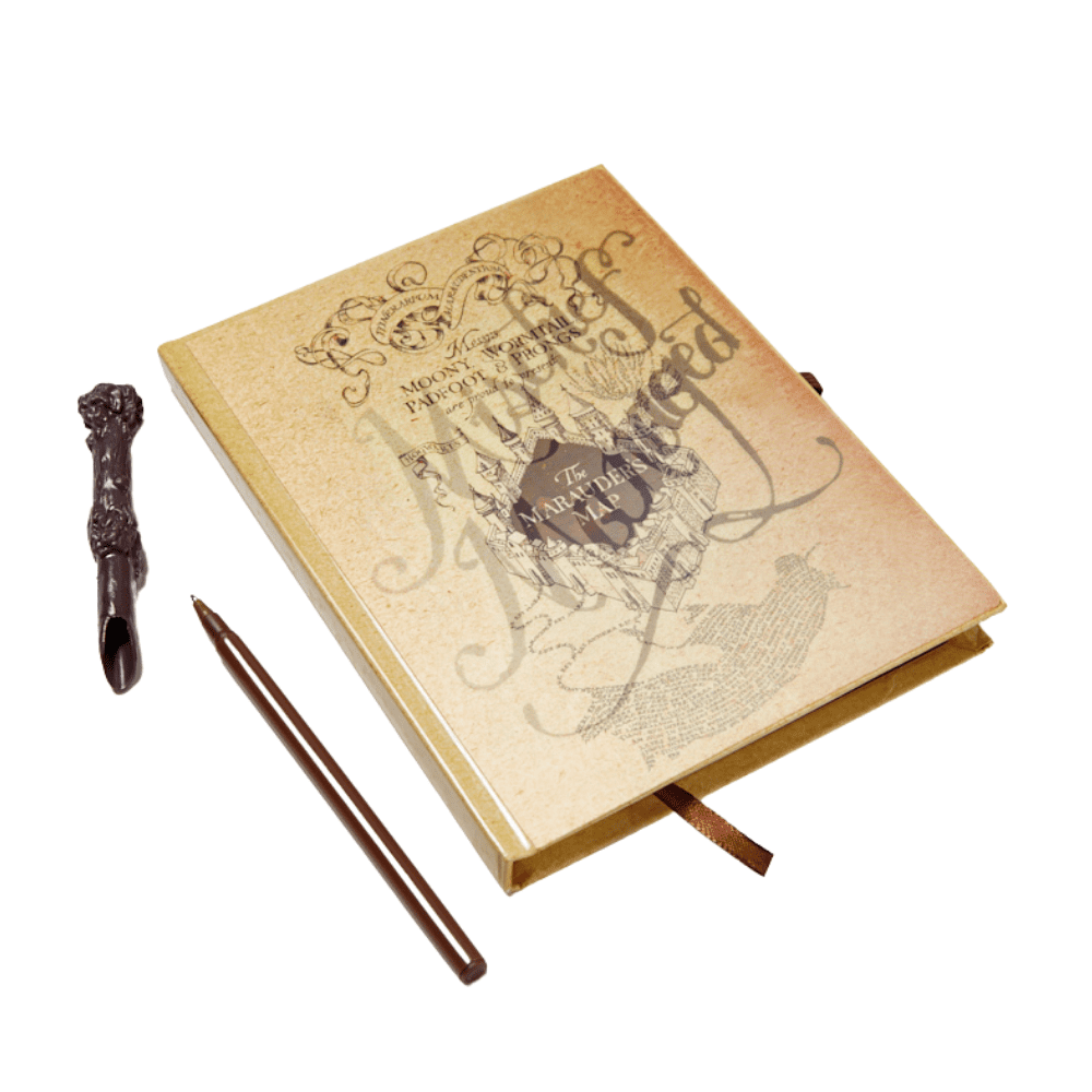 Harry Potter Journal Notebook Marauders Map Journal Set with Wand Pen 8 ...