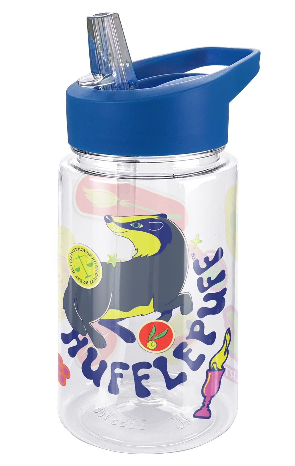 Harry Potter Kids Tritan Plastic Water Bottle with Straw Lid and Handle ...