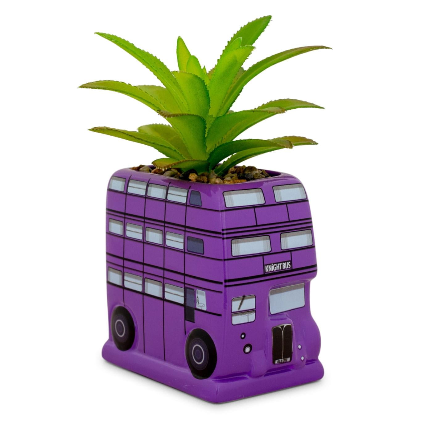 Harry Potter Knight Bus 3-Inch Ceramic Mini Planter With Artificial ...